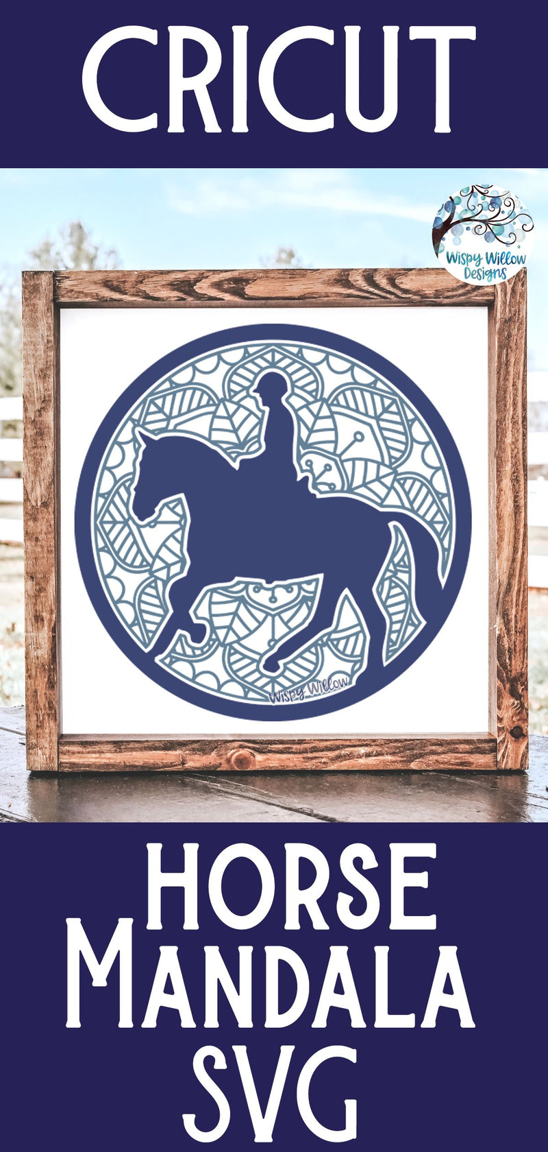 Horse Mandala SVG - So Fontsy