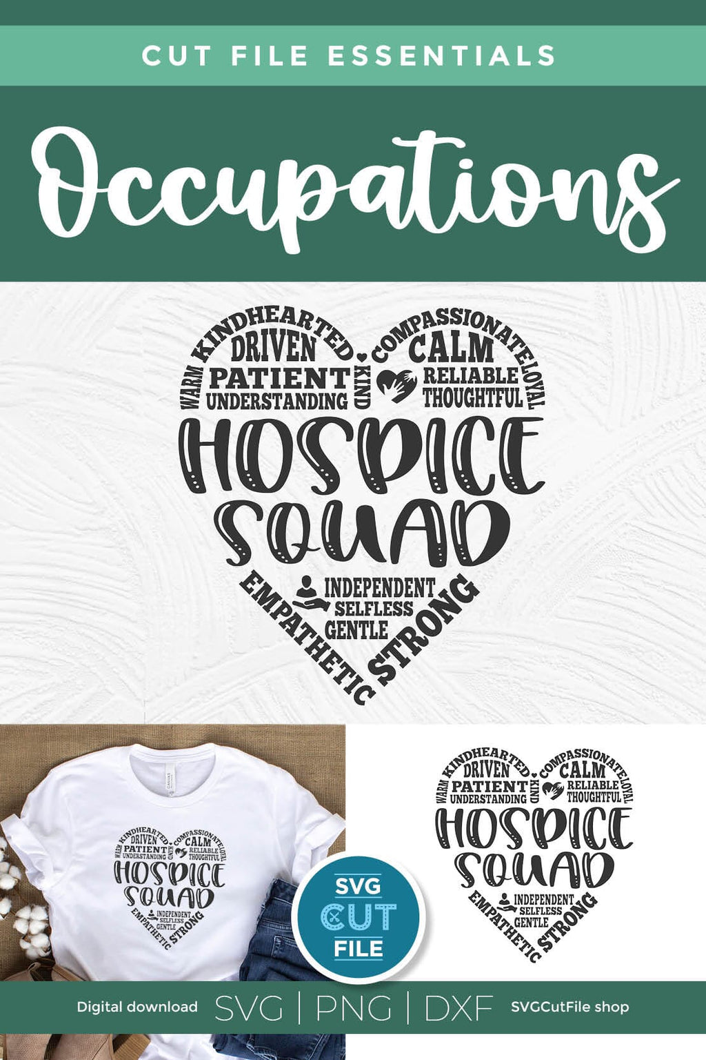 Hospice squad svg - hospice worker svg for the team or crew - So Fontsy
