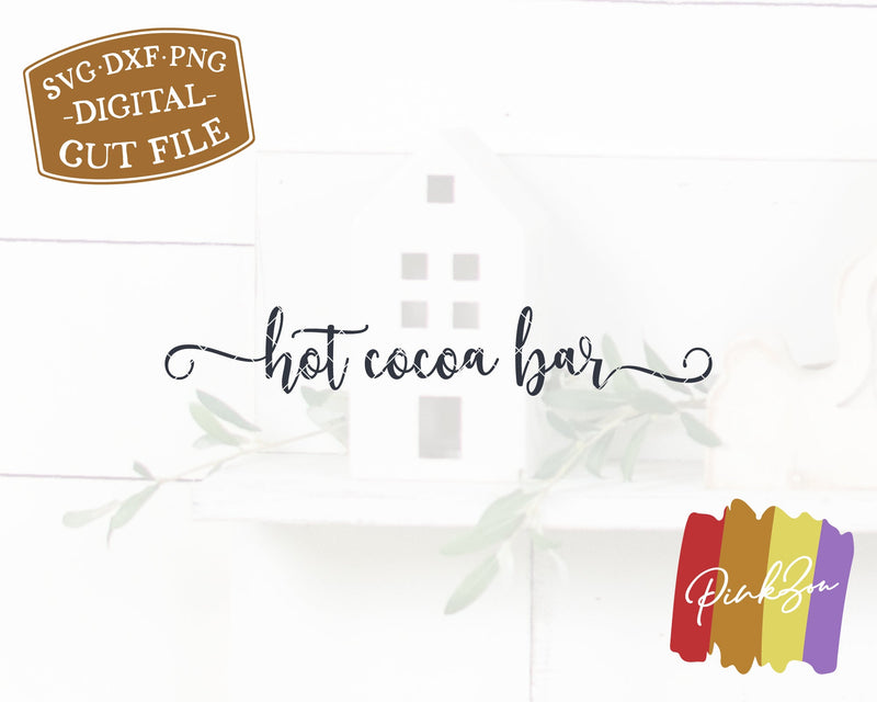 Hot Cocoa Bar SVG Files | Winter Sign Svg | Wood Sign Svg | Fall Sign ...