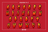 Hot Fire Color Fonts - So Fontsy