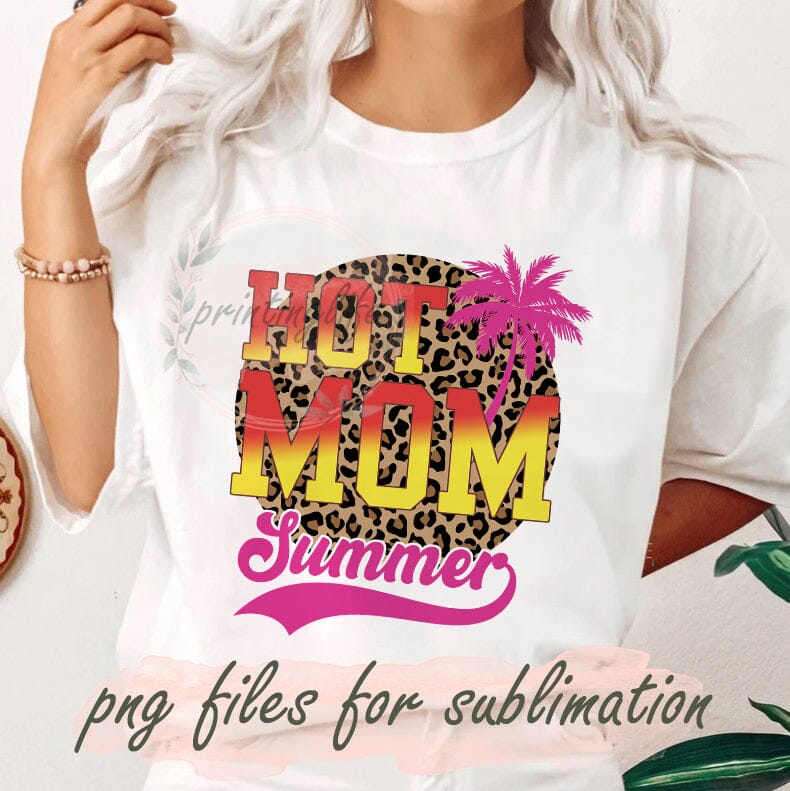 Hot Mom Summer Png Leopard Png Summer Hello Summer Png Western Mom