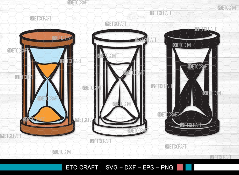 Hourglass SVG | Hour Glass Svg | Clock Svg | Time Svg | Sandglass ...