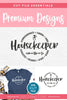 Housekeeper svg with round circle for men or women - So Fontsy