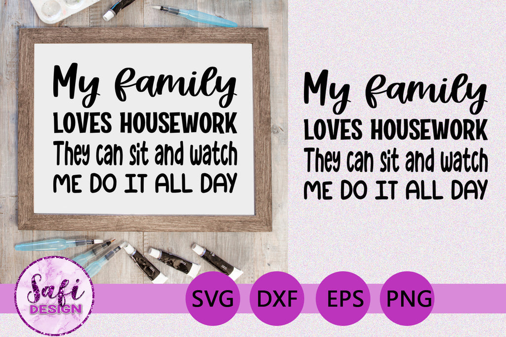 Housework SVG Cut Files - So Fontsy