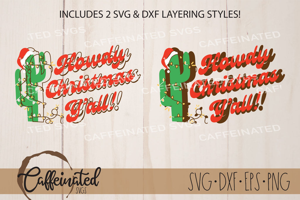 Howdy Christmas Y'all SVG, PNG - So Fontsy