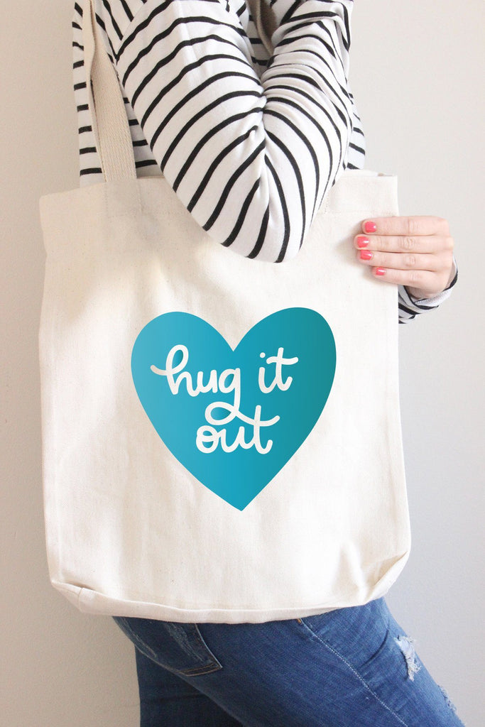 Hug It Out SVG Hand Lettered Cut File - So Fontsy