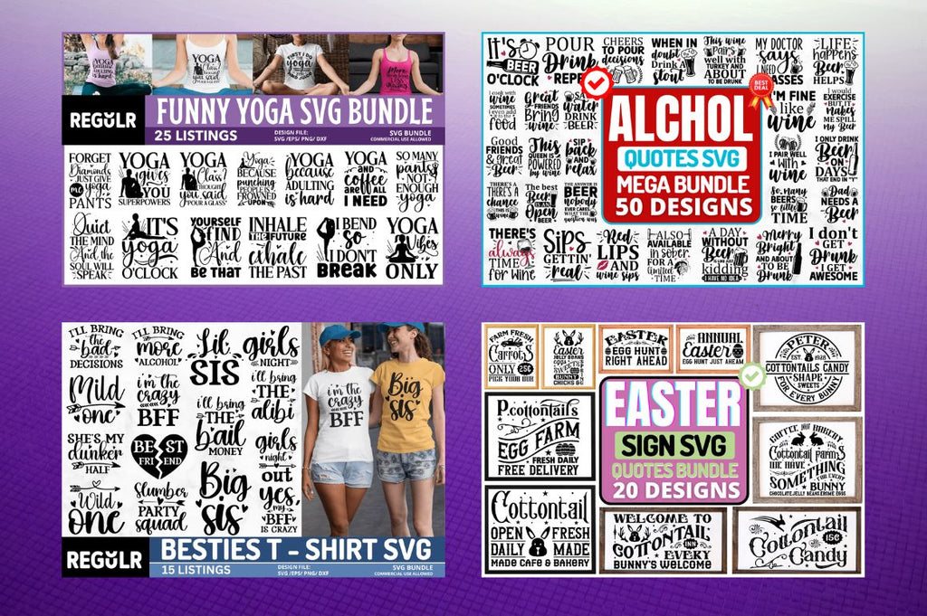 Huge Quotes SVG Bundle, Huge Collection of SVG files VOL-7 - So Fontsy