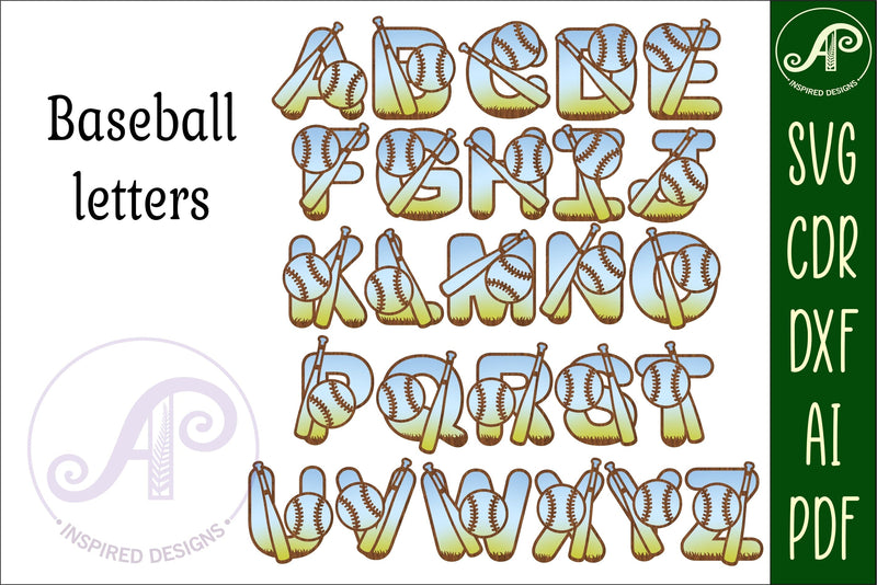 HUGE sport ball name letters set. 182 x 2 layer letters. - So Fontsy