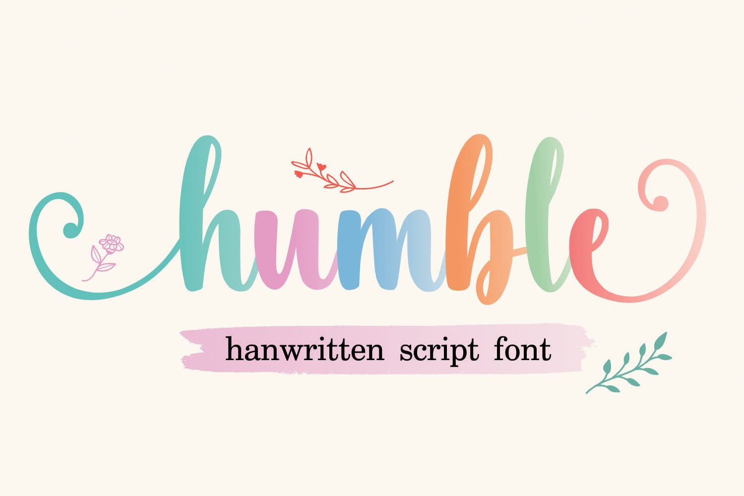 Humble Script Handwrutten Font - So Fontsy