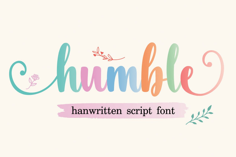 Humble Script Handwrutten Font - So Fontsy