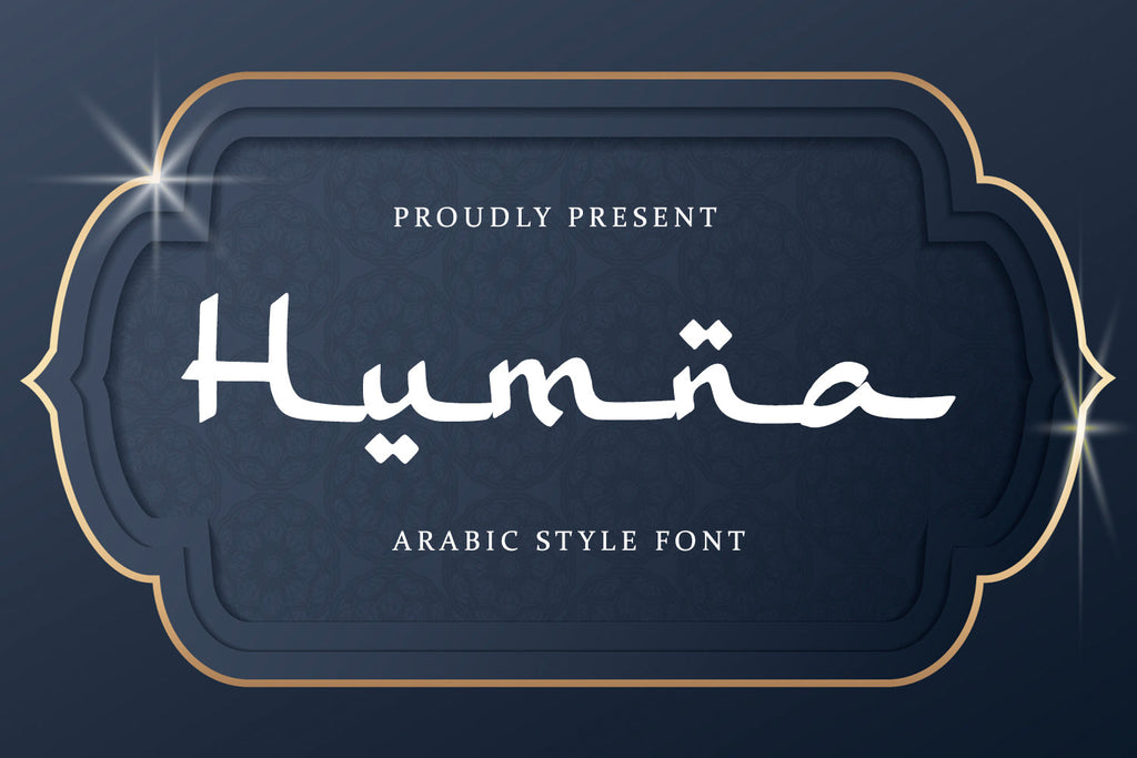 Humna - Arabic Style Font - So Fontsy
