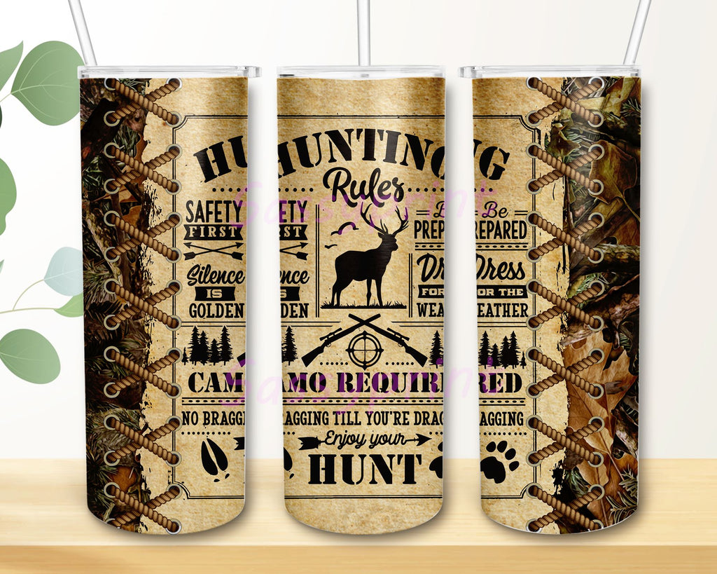 Hunting 20oz Skinny Tumbler Sublimation, Hunting Tumbler PNG, Designs ...