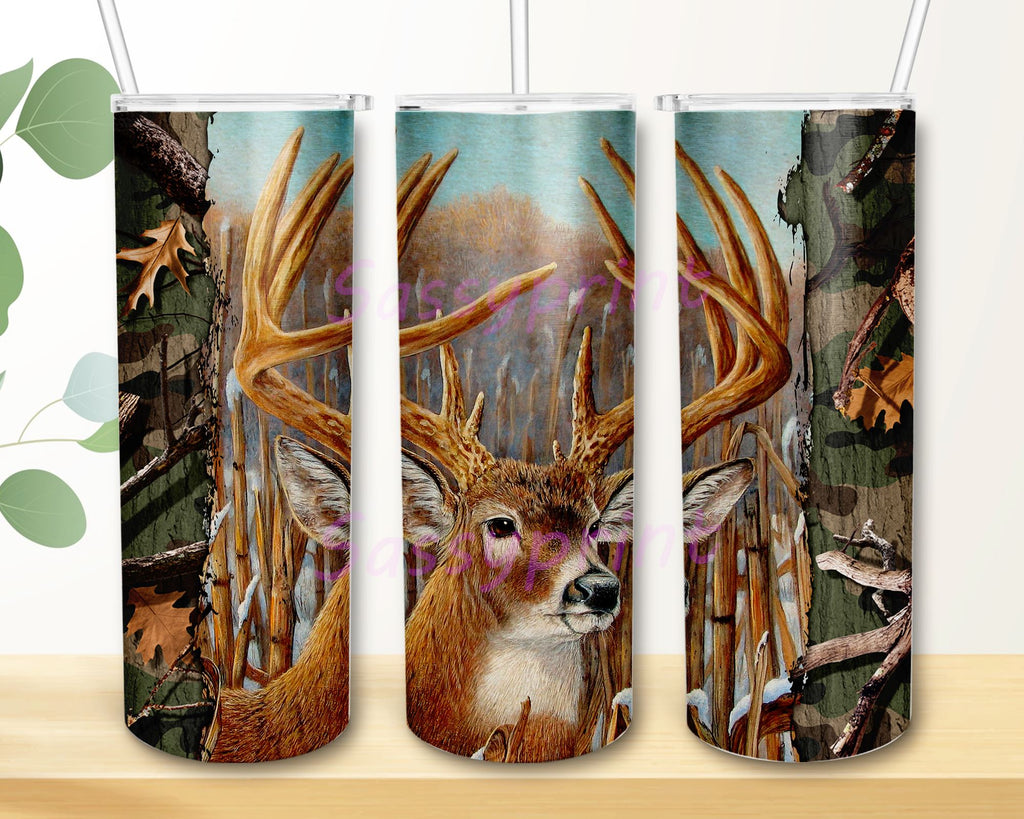Hunting 20oz Skinny Tumbler Sublimation, Hunting Tumbler PNG, Designs ...