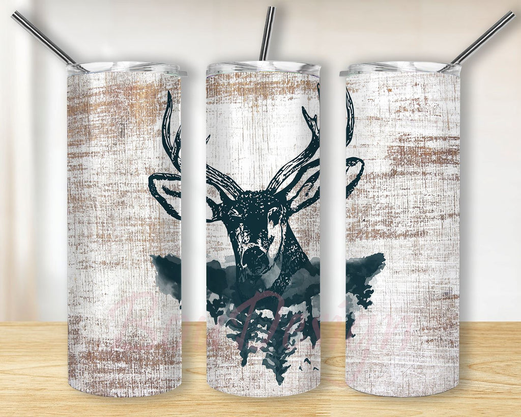 Hunting Deer Tree wrap PNG, 20 oz Skinny Tumbler Deer Hunting ...