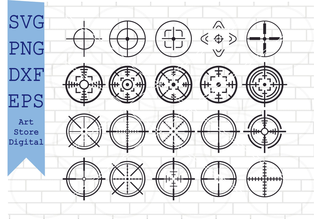 Hunting Target Svg, Shooting Sports Svg, Png, Dxf, Eps Cut Files - So ...