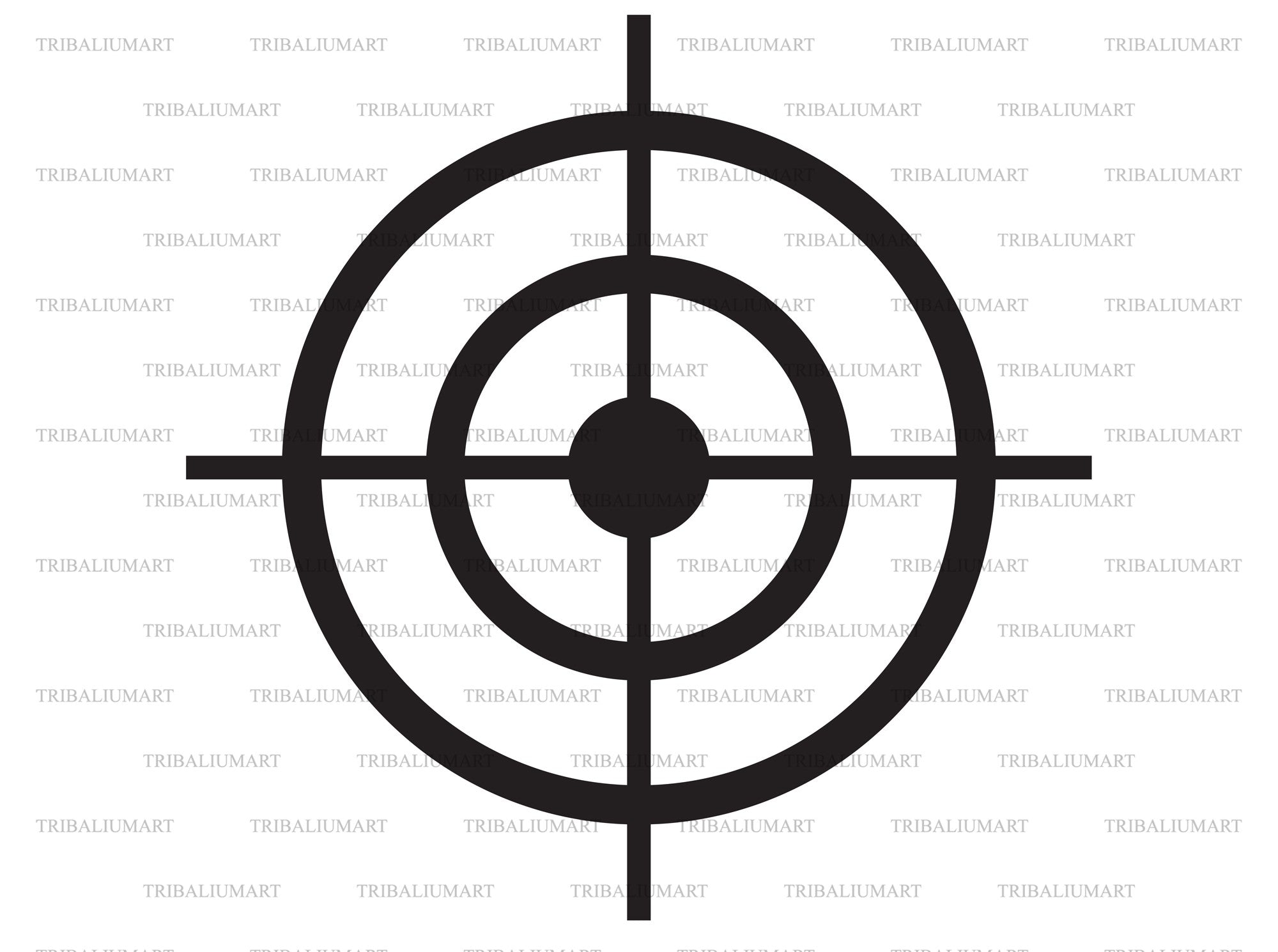 Hunting target. Cut files for Cricut. Clip Art silhouettes (eps, svg ...
