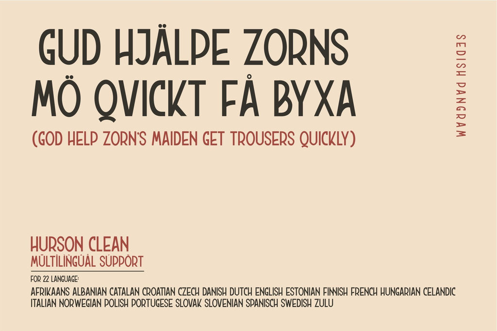 HURSON SANS - Clean Version - So Fontsy