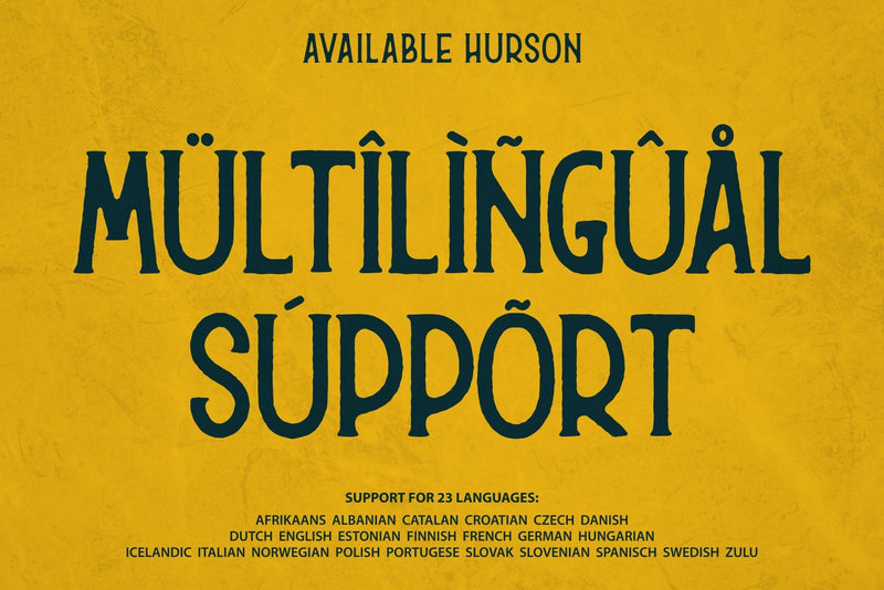 Hurson - Vintage Rough Typeface - So Fontsy