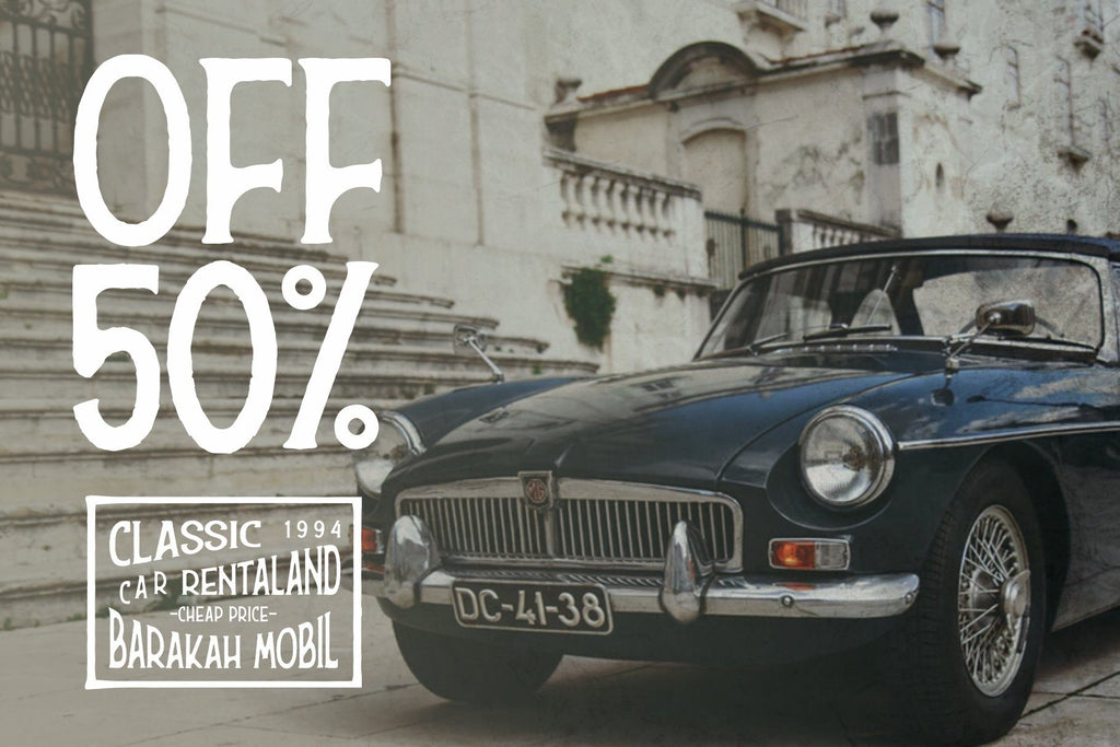 Hurson - Vintage Rough Typeface - So Fontsy