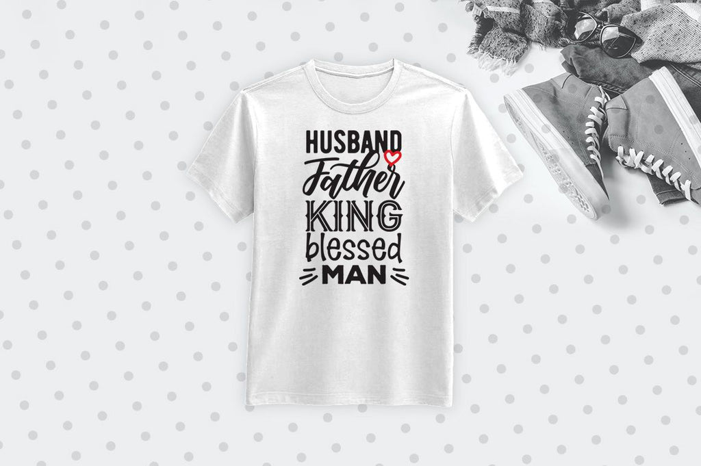 Husband Father King Blessed man SVG - So Fontsy