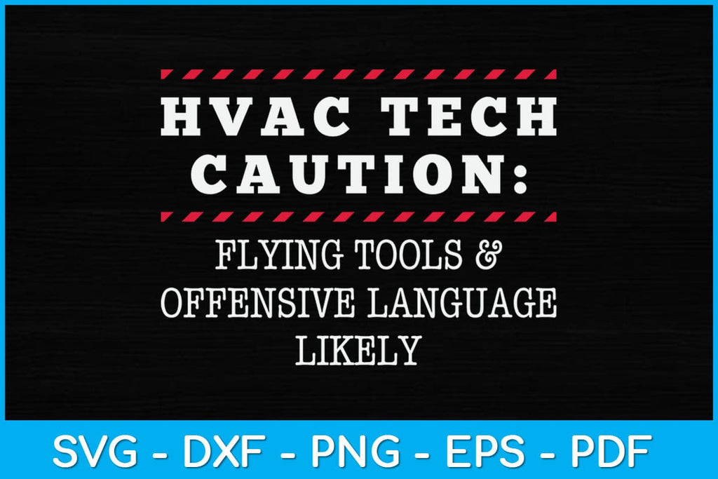 HVAC Technician Funny Svg Design - So Fontsy