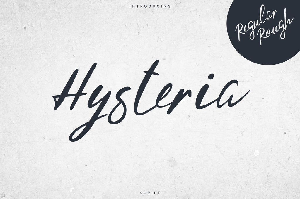 Hysteria Script - 2 styles - So Fontsy