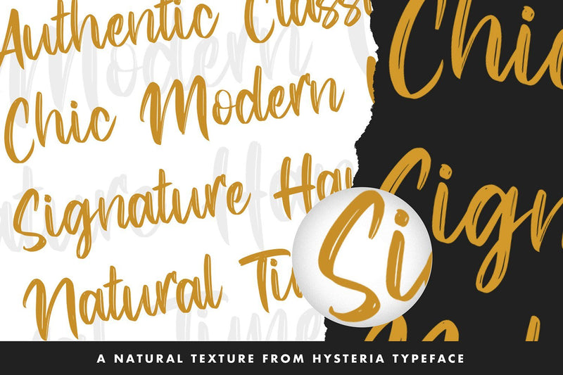 Hysteria - Stylish Script Font - So Fontsy