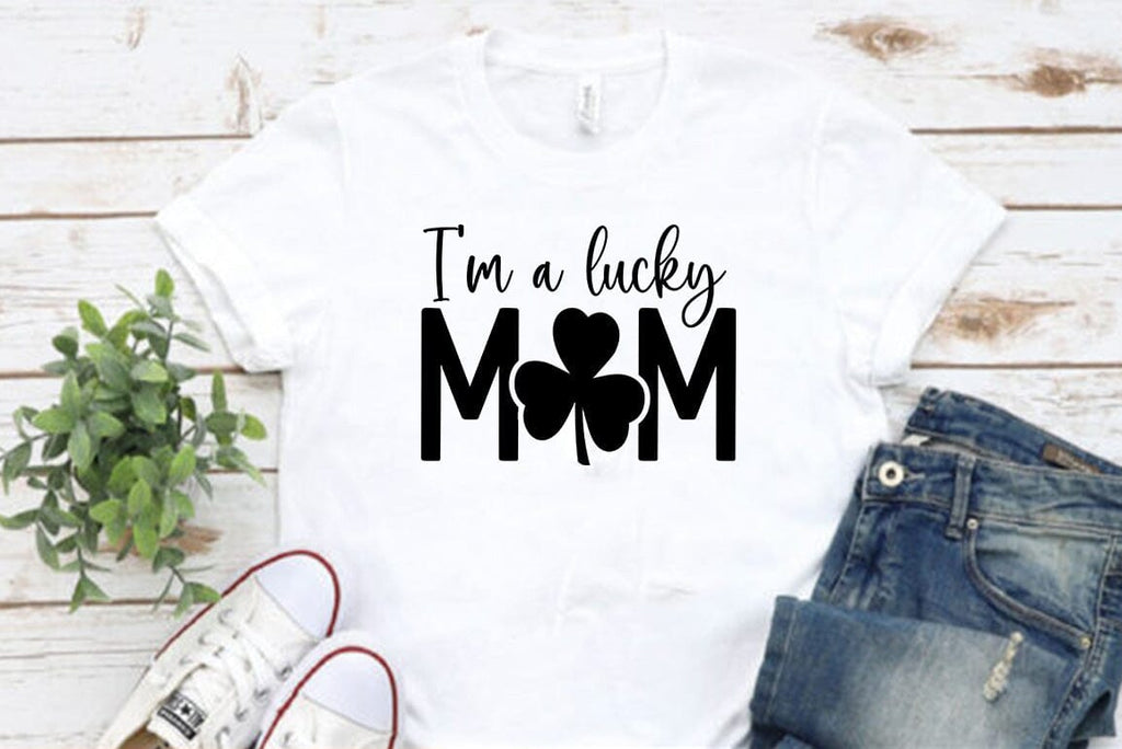 I am a lucky mom svg - So Fontsy