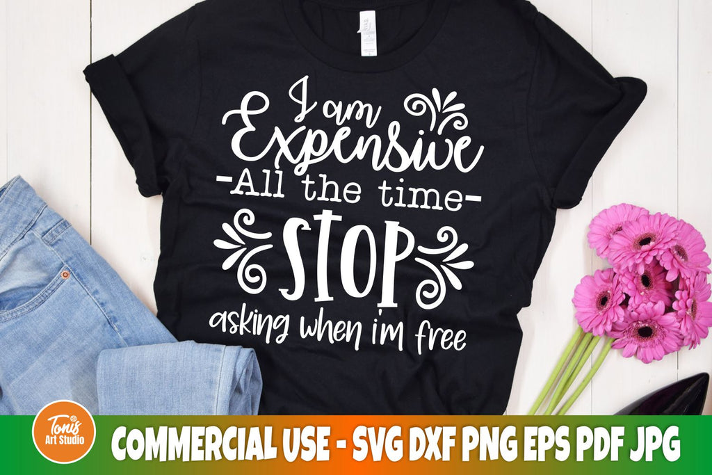 I am expensive all the time SVG | Funny Saying svg - So Fontsy