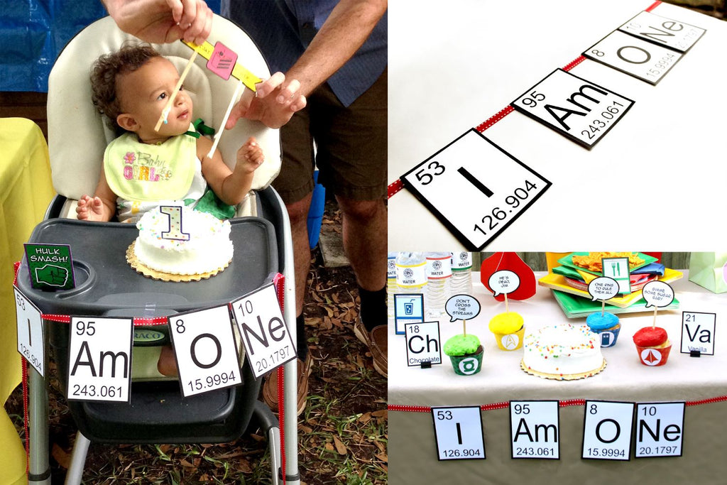 I am One Banner and Birthday Shirt - So Fontsy