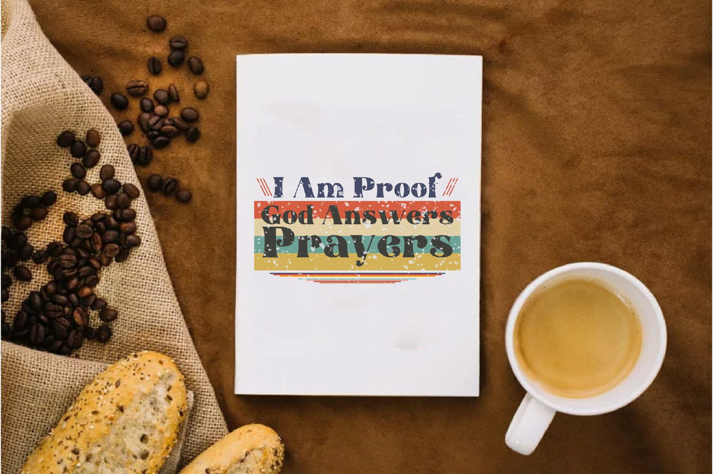 I Am Proof God Answers Prayers Sublimation - So Fontsy