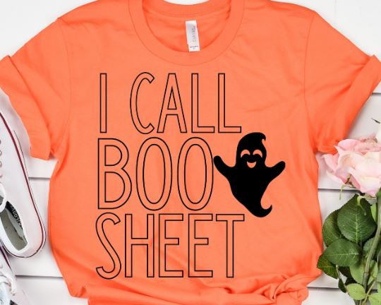 I Call Boo Sheet - Funny Halloween SVG - So Fontsy