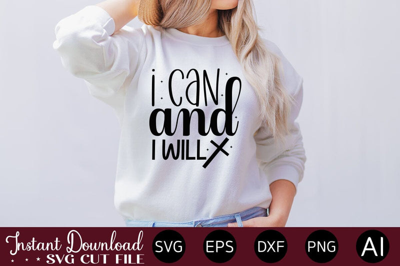 i can and i will SVG - So Fontsy