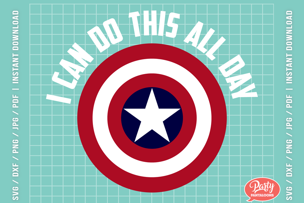 I CAN DO THIS ALL DAY | American captain SVG - So Fontsy