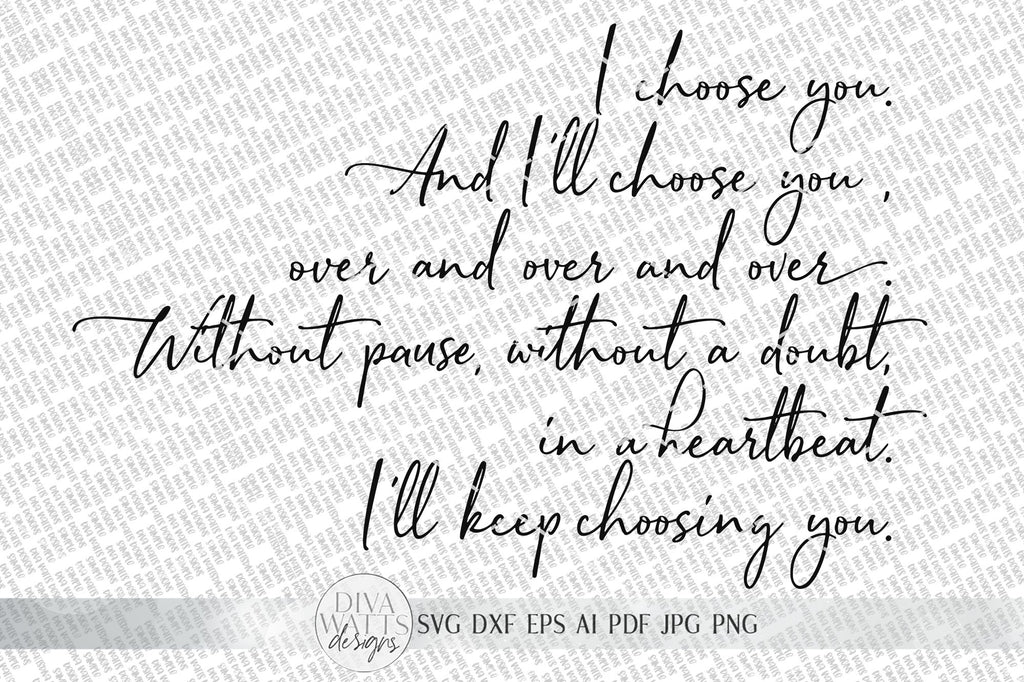 I Choose You SVG | Valentine's Day SVG | Farmhouse Sign SVG | dxf and ...