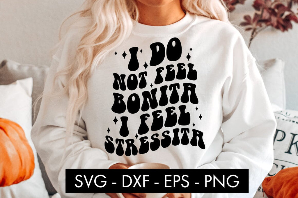 I Do Not Feel Bonita I Feel Stressita SVG Cut File PNG - So Fontsy