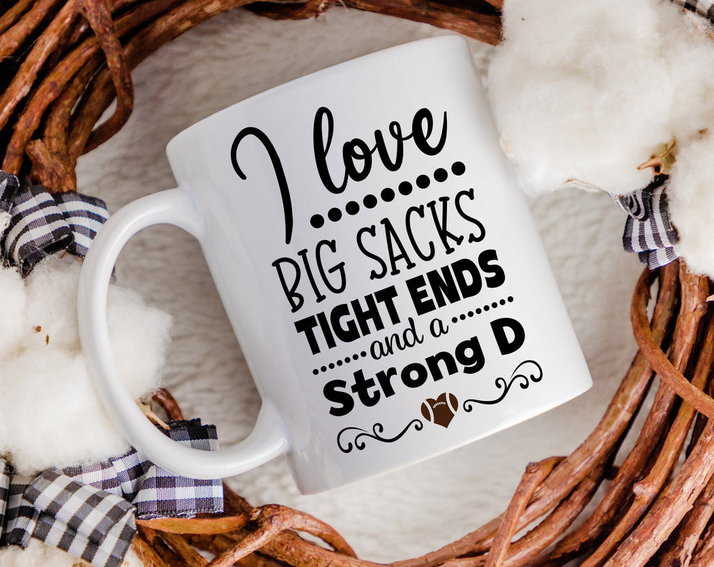 I Like Big Sacks Tight Ends And A Strong D SVG Bundle, 4 Designs, Funny ...