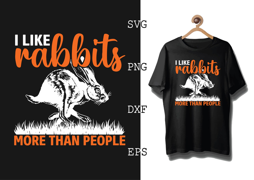 I like rabbits more than people Svg, Bunny Babe Easter Svg, Bunny Svg ...