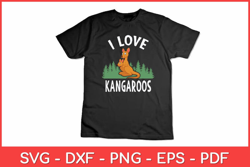 I Love Kangaroo Pride Animal Svg Cut File | Kangaroo Svg - So Fontsy
