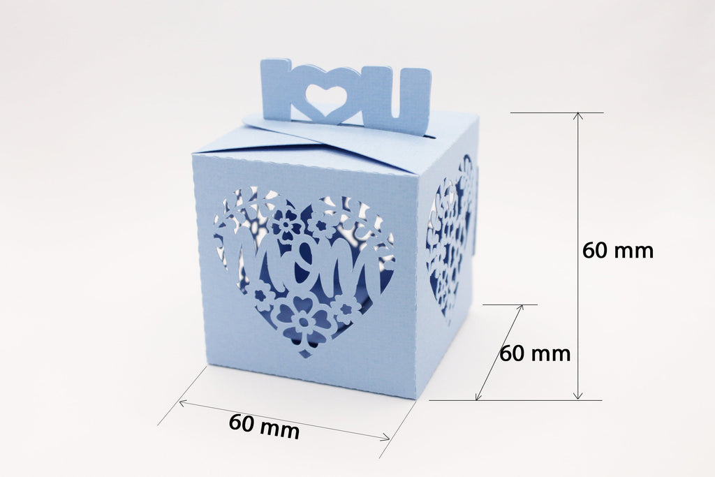 I love you Mom box svg, Gift box for Mom - So Fontsy