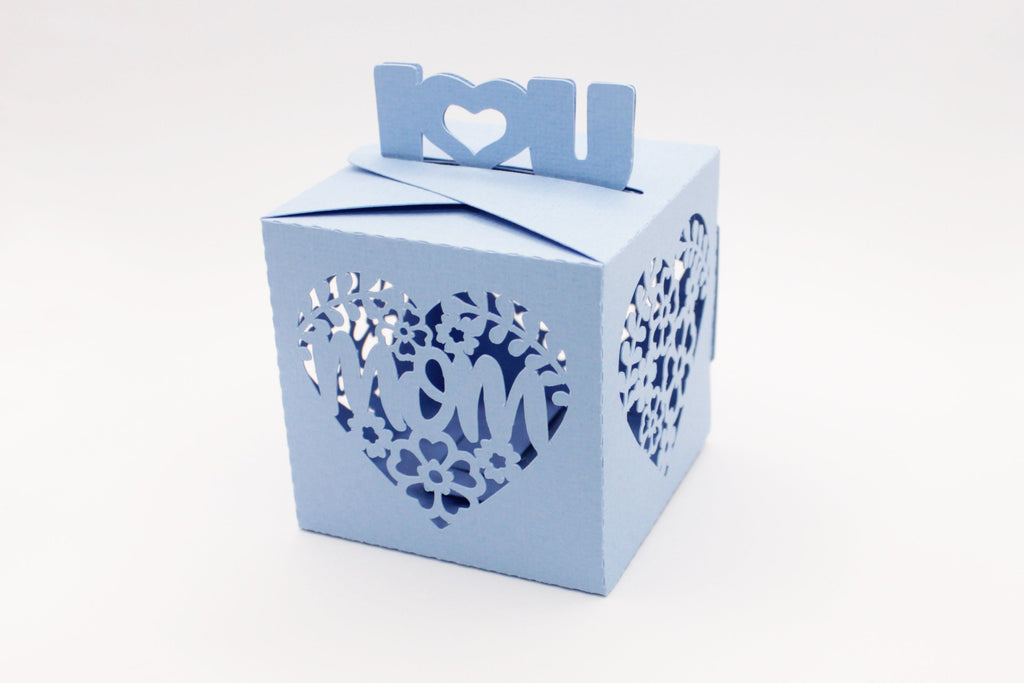 I love you Mom box svg, Gift box for Mom - So Fontsy