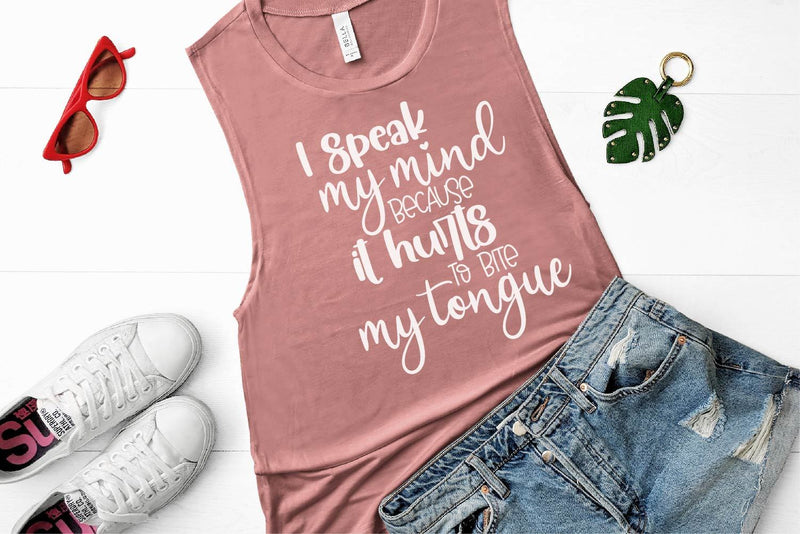 I Speak My Mind | Stencil SVG - So Fontsy