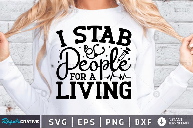 I stab people for a living SVG - So Fontsy
