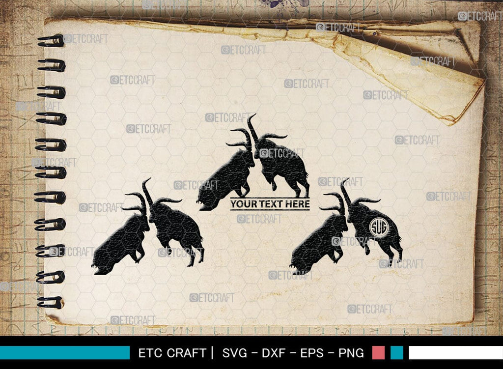 Ibex Monogram, Ibex Silhouette, Ibex SVG, Ibex Gazelle Svg, Ibex Head ...