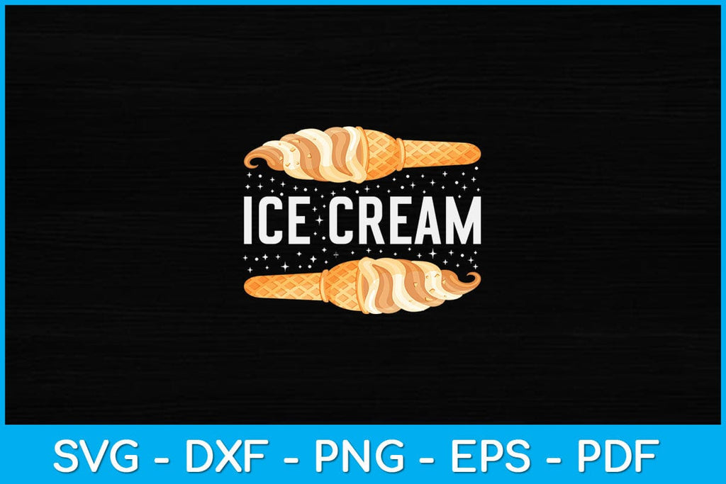 Ice Cream Birthday Svg Design - So Fontsy