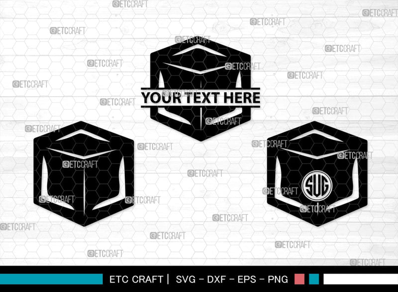 Ice Cube Monogram, Ice Cube Silhouette, Ice Cube SVG, Ice Svg, Melting ...