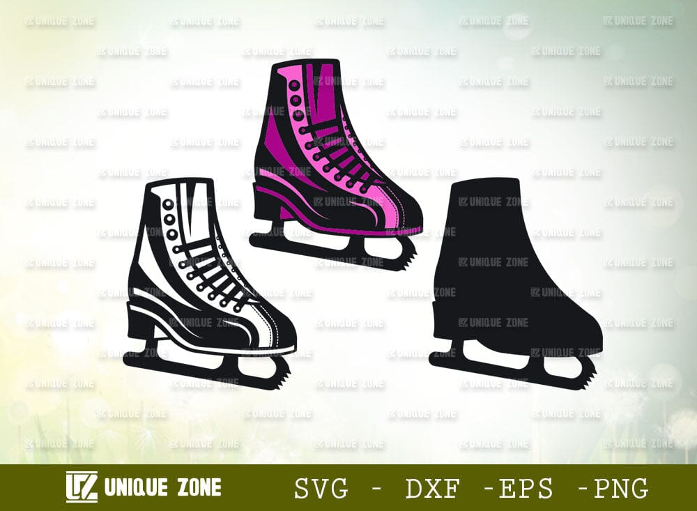 Ice Skates Svg Cut File, Winter Svg, Winter Sports Svg, Ice Skating Svg ...