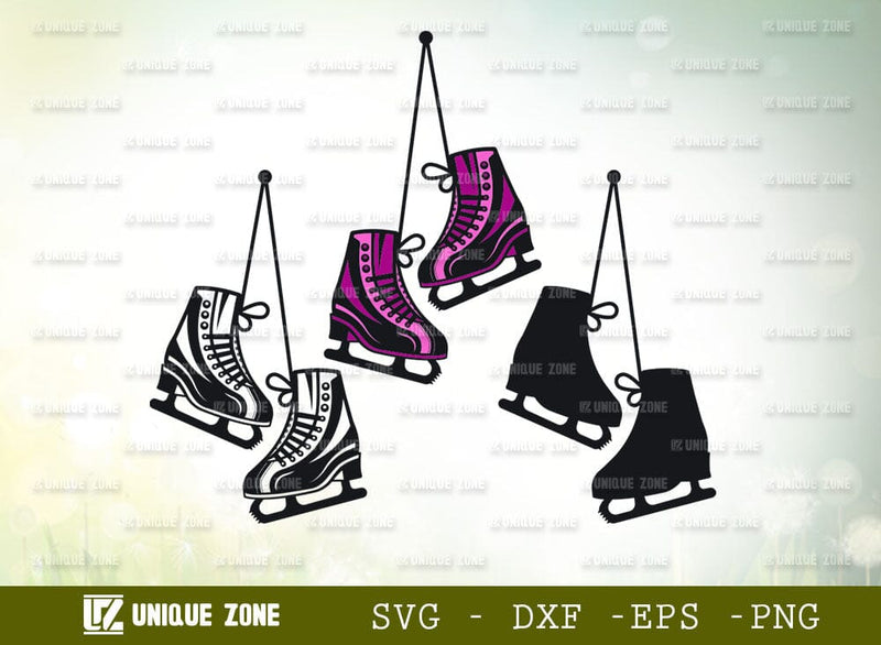 Ice Skates Svg Cut File, Winter Svg, Winter Sports Svg, Ice Skating Svg ...