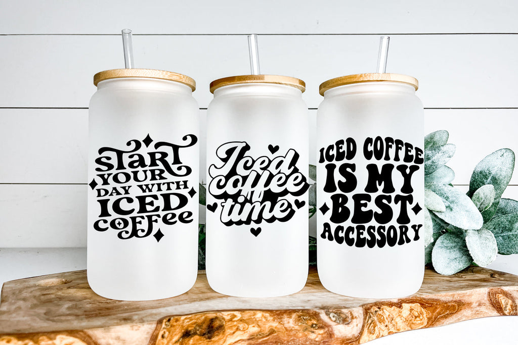 Iced coffee svg | Ice coffee svg bundle - So Fontsy