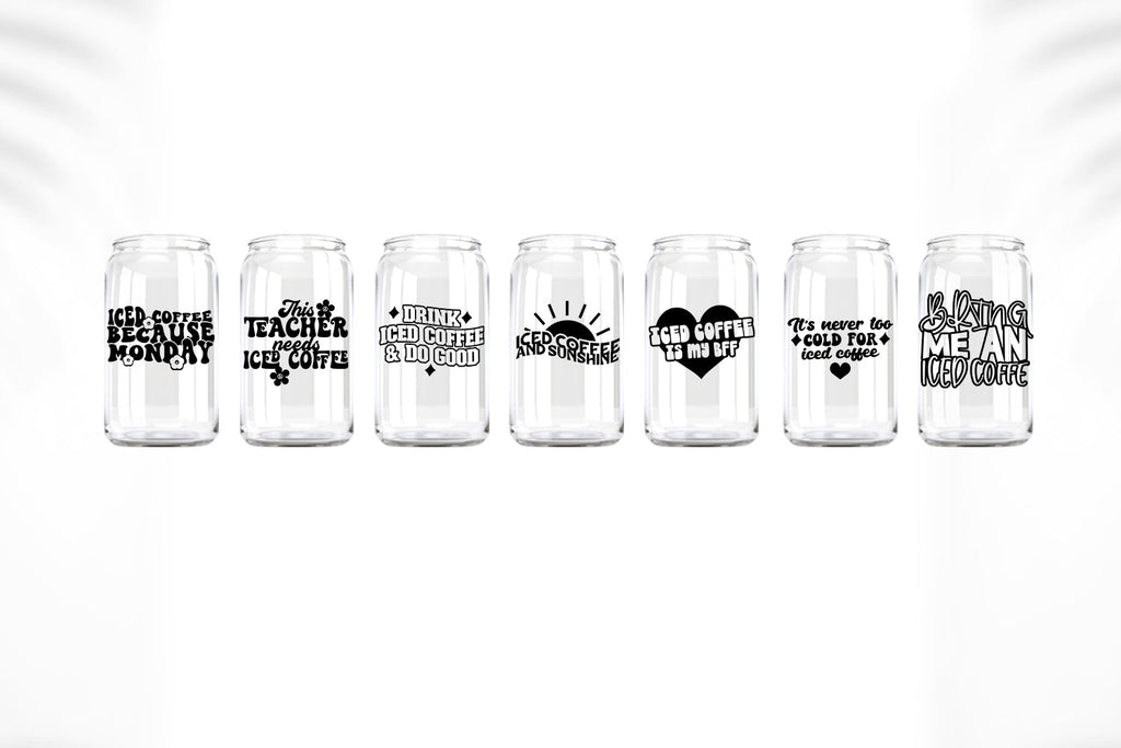 Iced coffee svg | Ice coffee svg bundle - So Fontsy